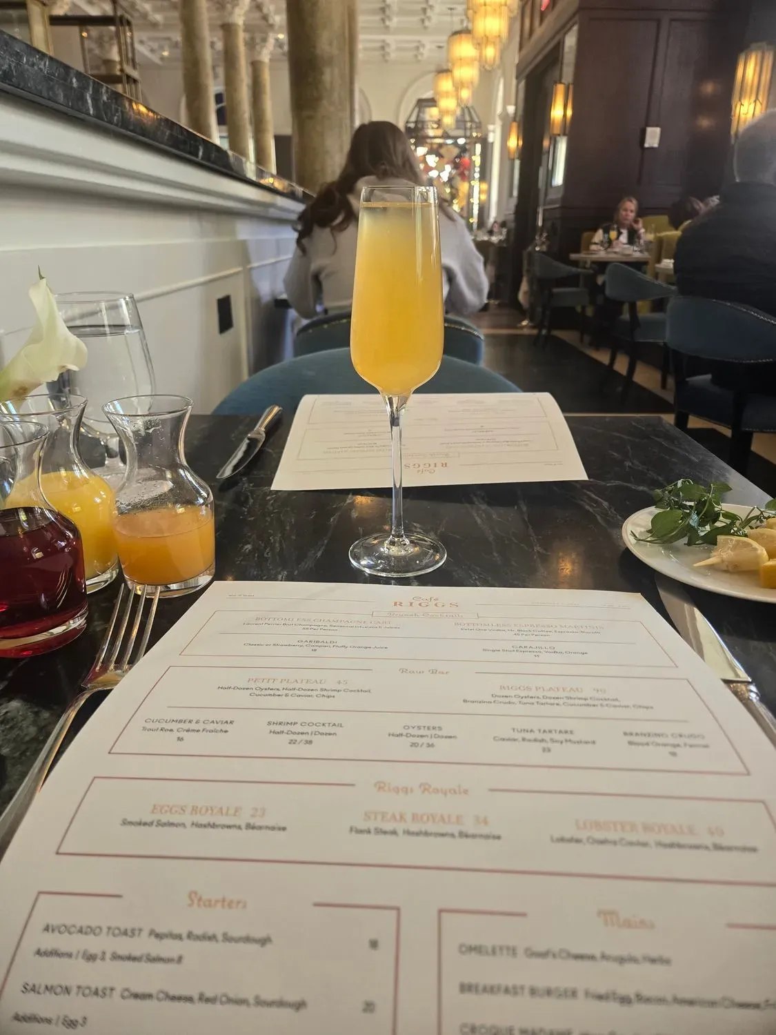 Café Riggs Menu - Updated October 2025