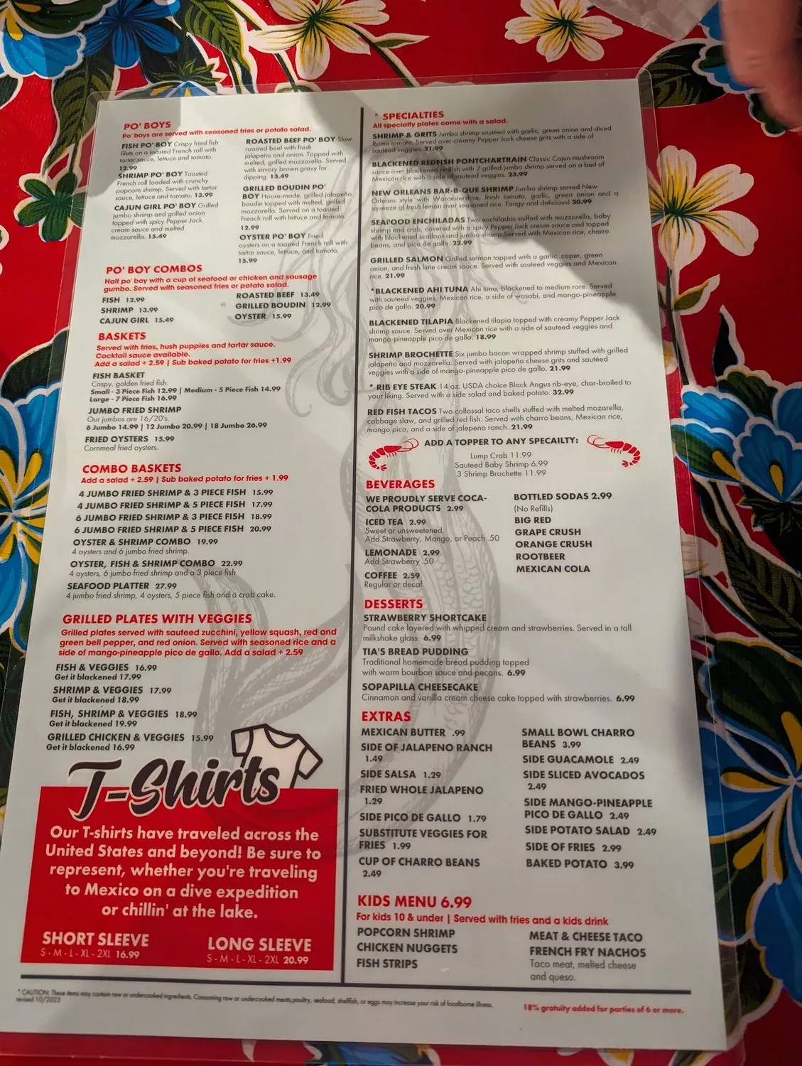Tia Juanita's Fish Camp - Longview Menu - Updated October 2025