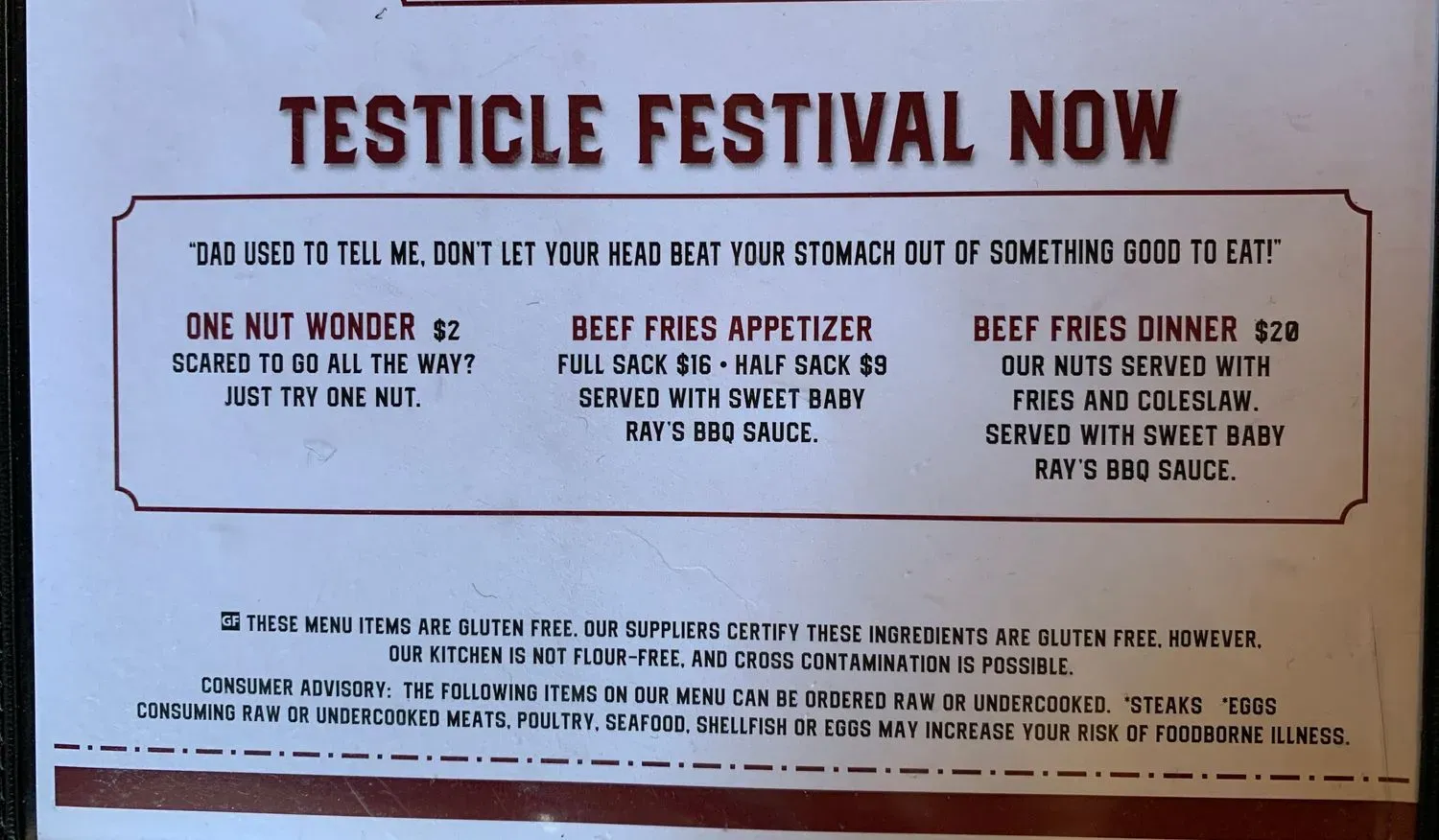 Round the Bend Steakhouse Menu - Updated August 2025