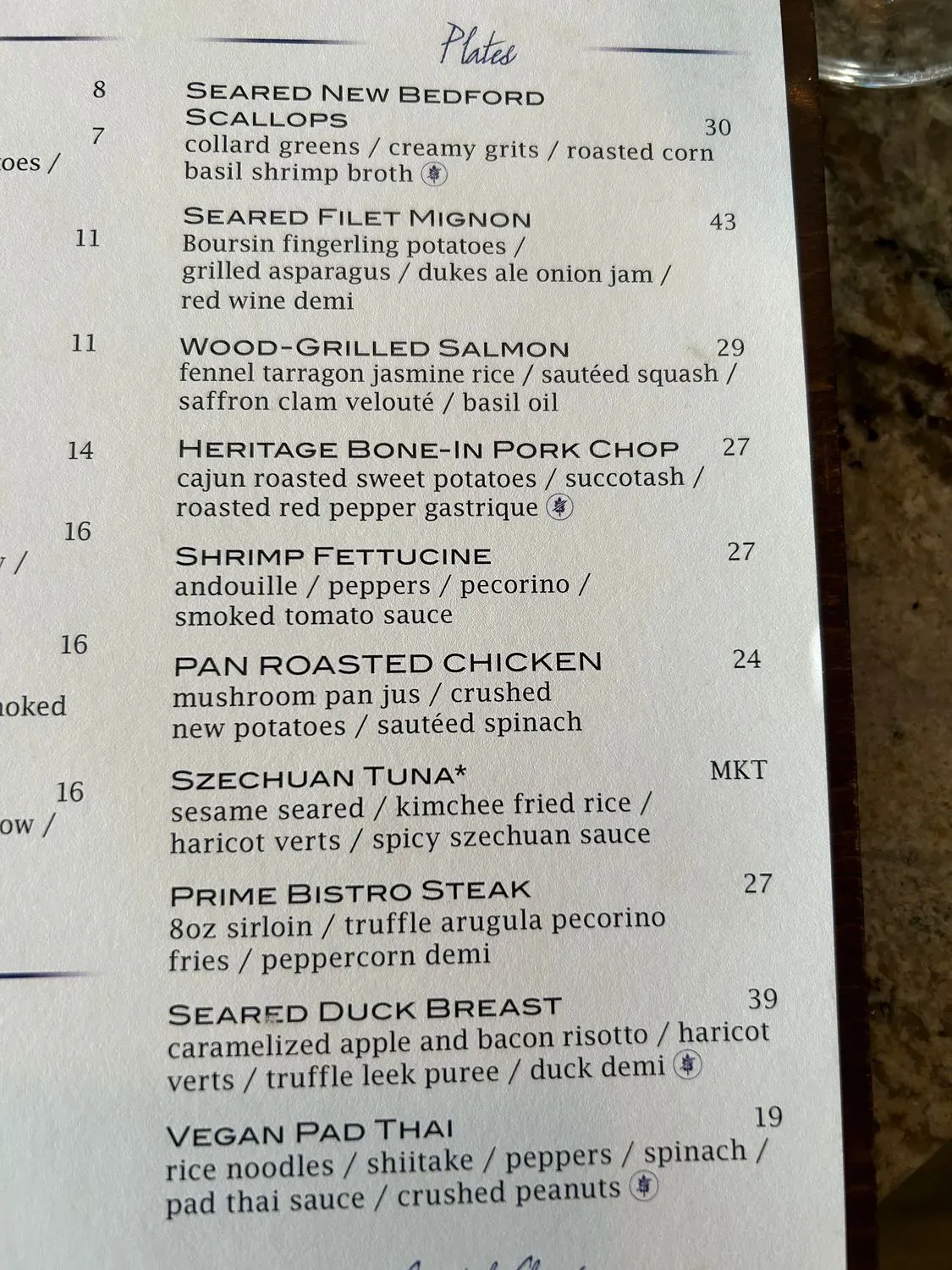 Marker 32 Menu - Updated October 2025