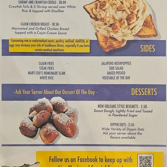 Swamp Tales Menu | Carlyle, IL | Checkle