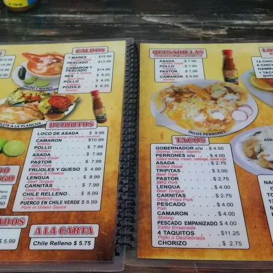 El Botanero Bar and Grill Menu | Riverside, CA | Checkle