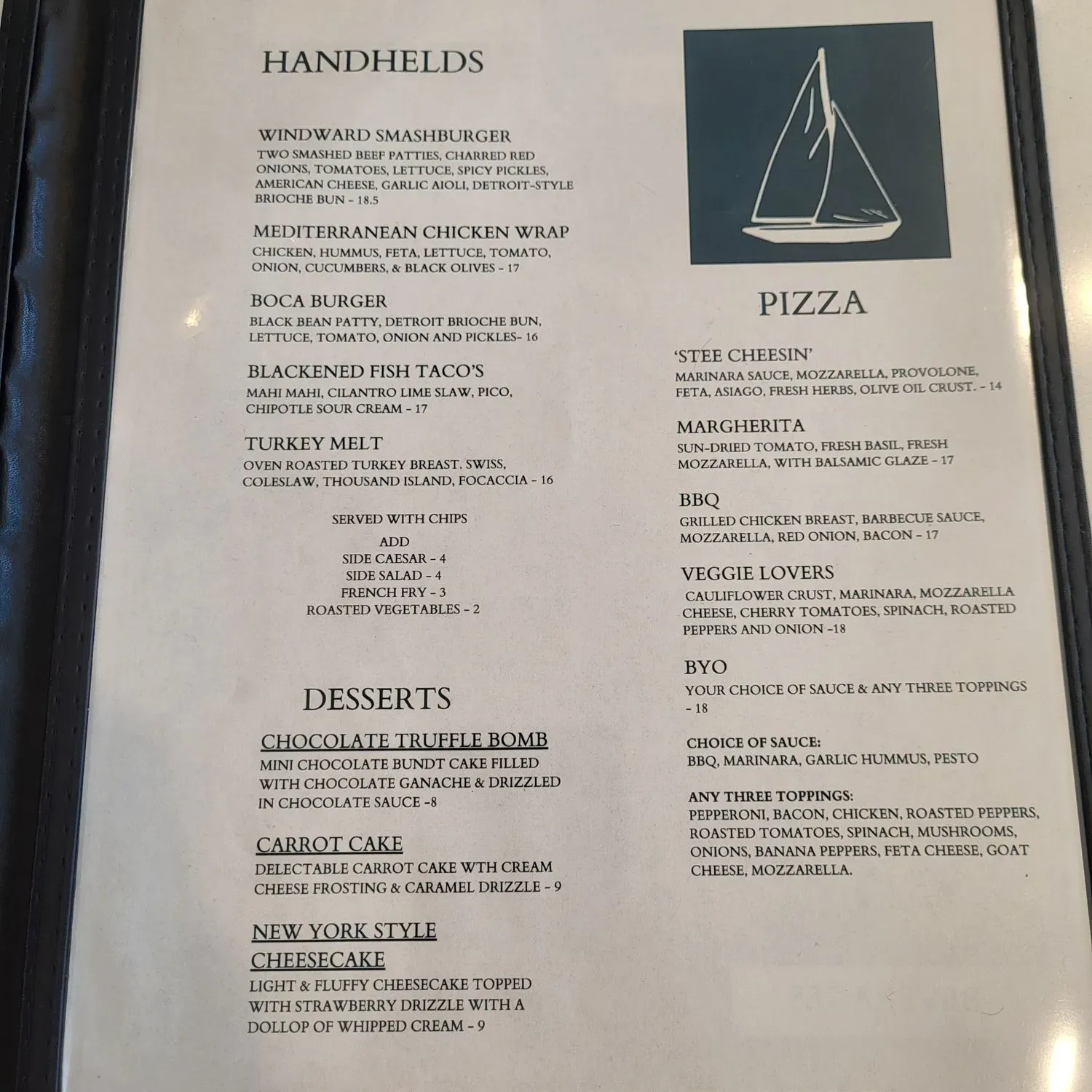 Windward Restaurant - Hampton Inn & Suites Manistee Menu - Updated ...