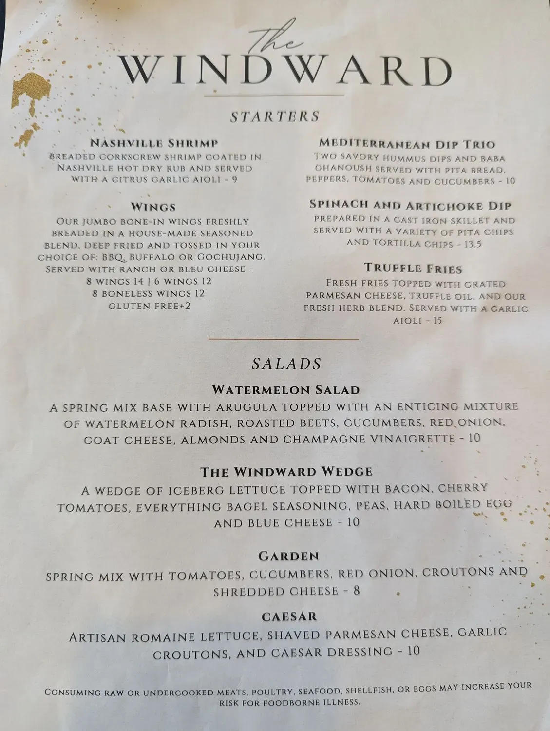 Windward Restaurant - Hampton Inn & Suites Manistee Menu - Updated ...