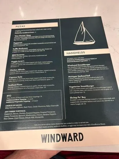 Windward Restaurant - Hampton Inn & Suites Manistee Menu | Manistee, MI ...