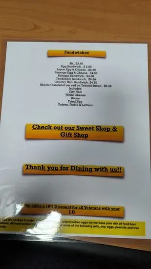 Bond-o To Burgers Menu | Blountville, TN | Checkle