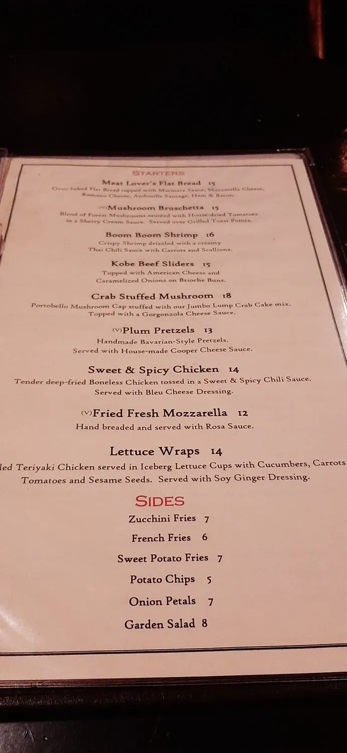 Plumsteadville Inn Menu - Updated November 2025