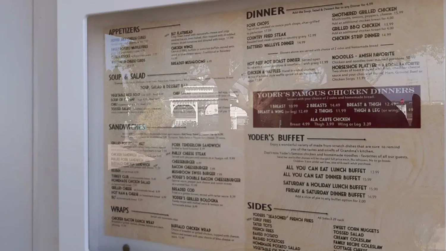 Yoder's Kitchen Menu - Updated October 2025
