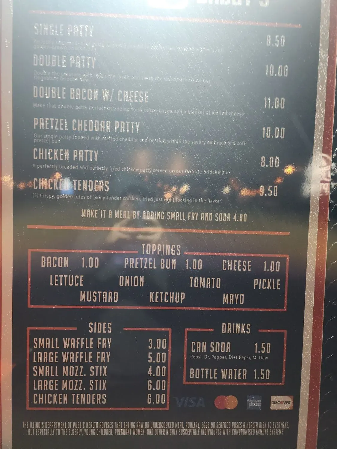Patty Daddy's Menu - Updated October 2025