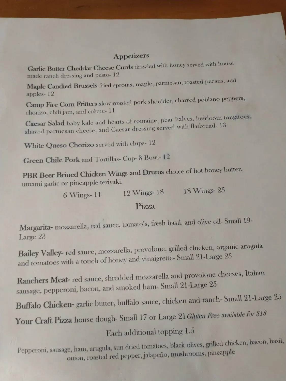 2 Dads Eatery and Taproom Menu - Updated November 2025