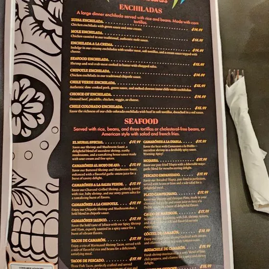 El Mural Mexican Grill & Cantina Menu | Warner Robins, GA | Checkle