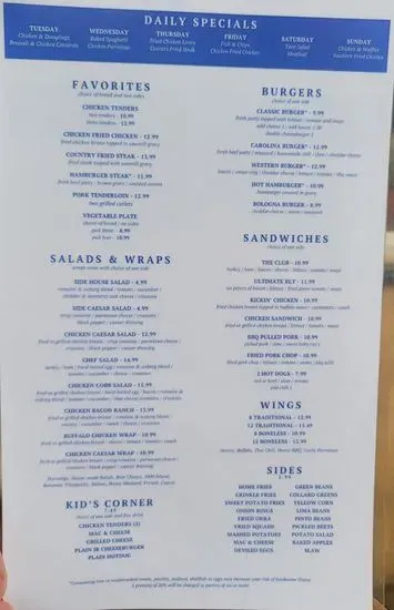 Walkers Roadside Grill Menu Danville Va Checkle 