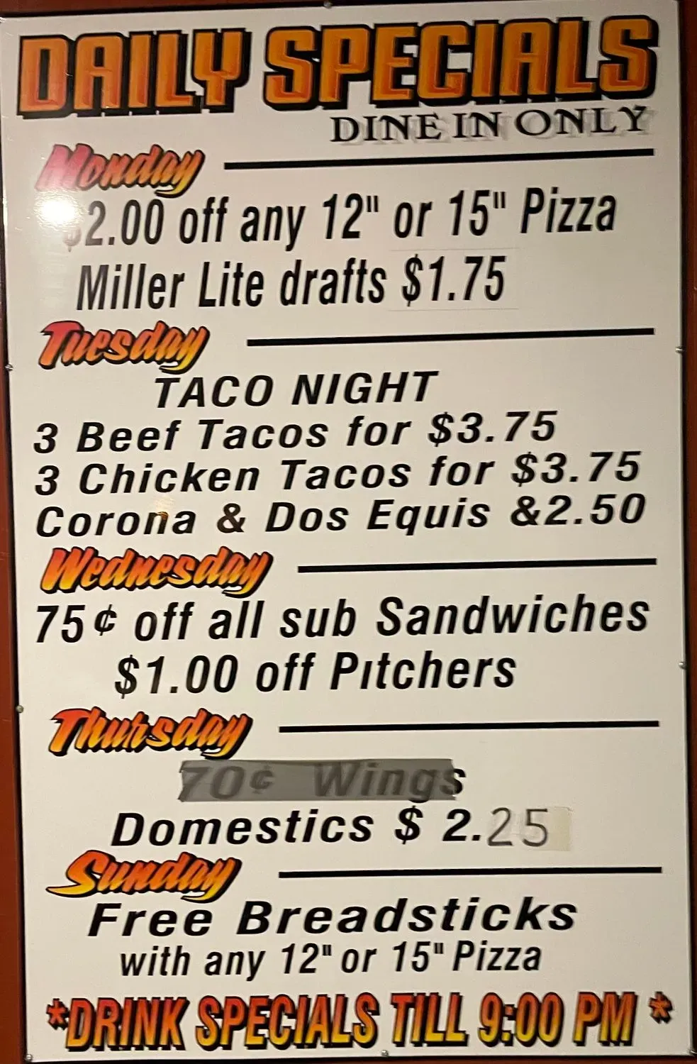Depot Menu | Fremont, OH | Checkle