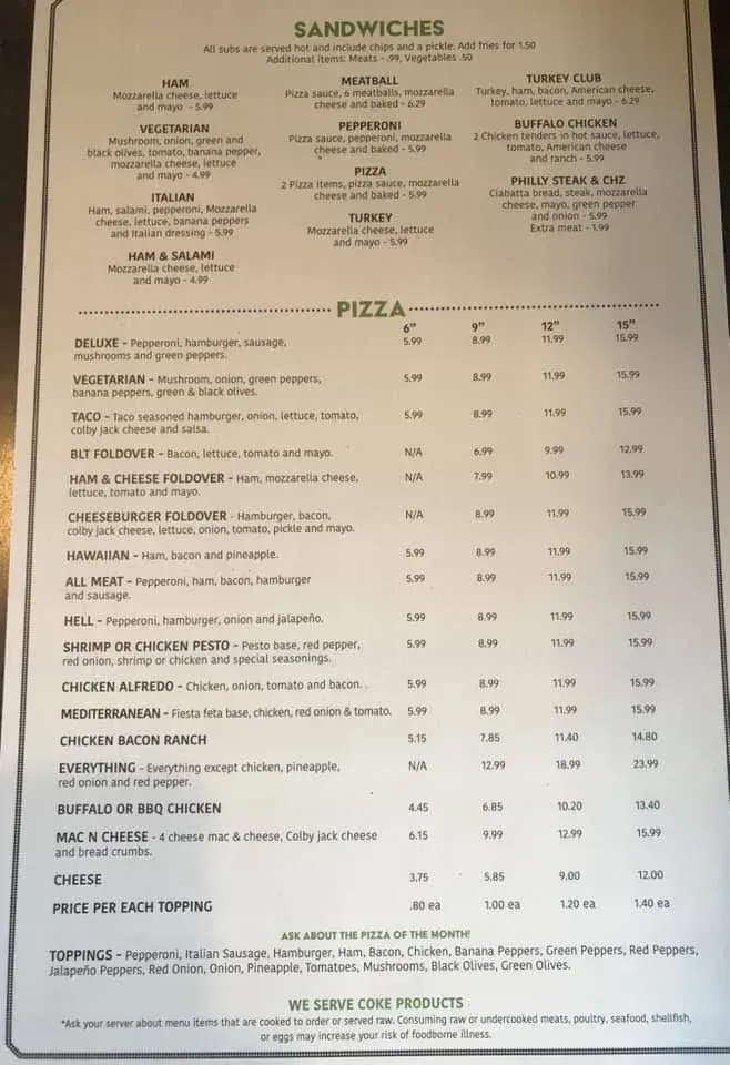 Depot Menu | Fremont, OH | Checkle
