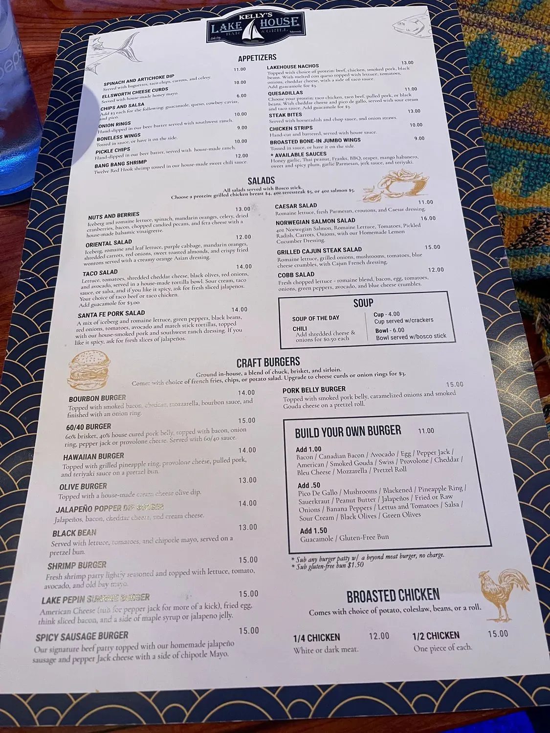 Kelly’s Lake House Bar & Grill Menu - Updated November 2025
