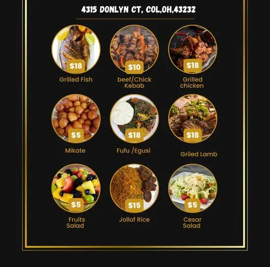 CHEZ COCO La Congolaise Restaurant Menu | Columbus, OH | Checkle