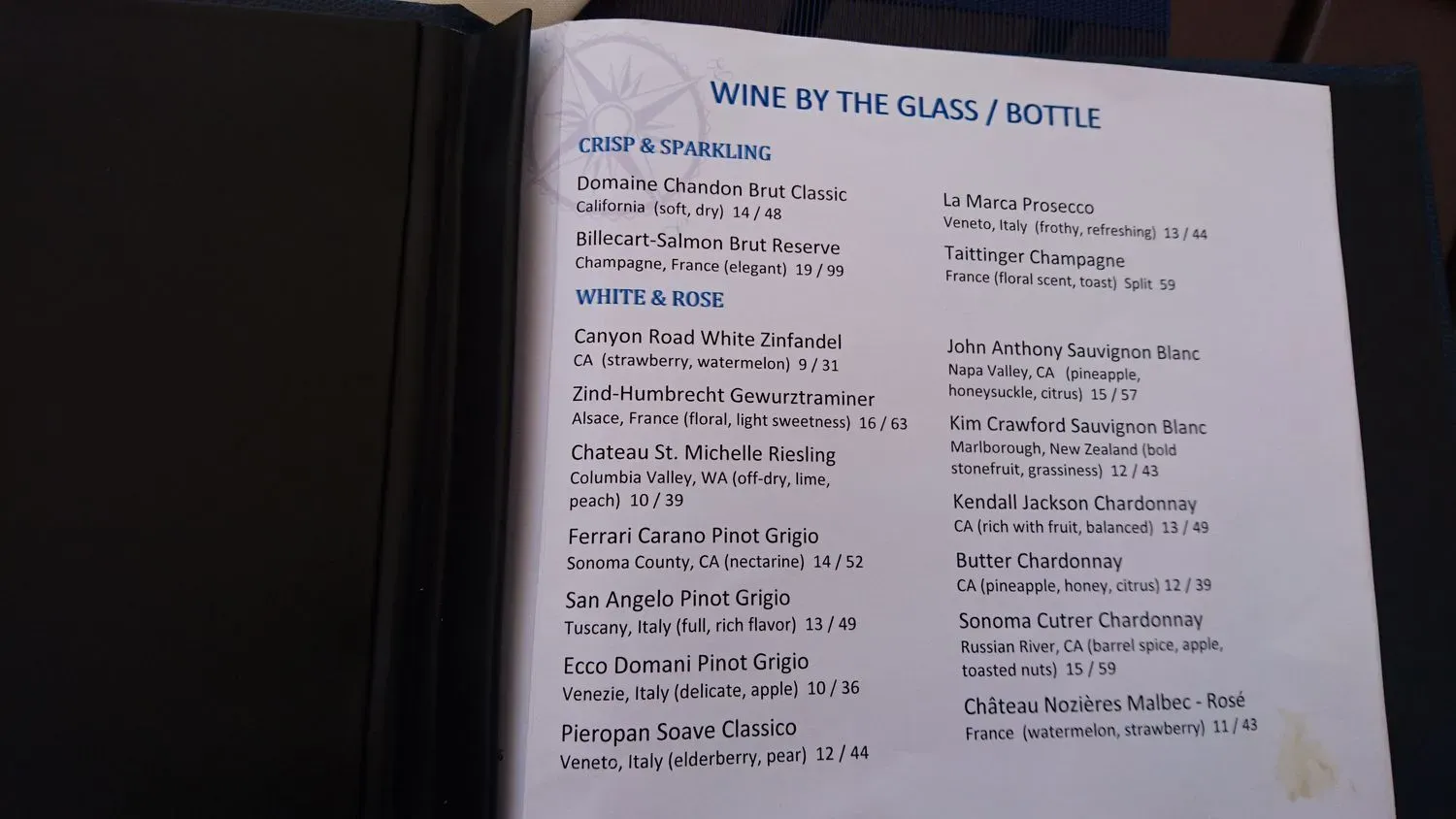 Latitudes - Wentworth By The Sea Menu - Updated November 2025