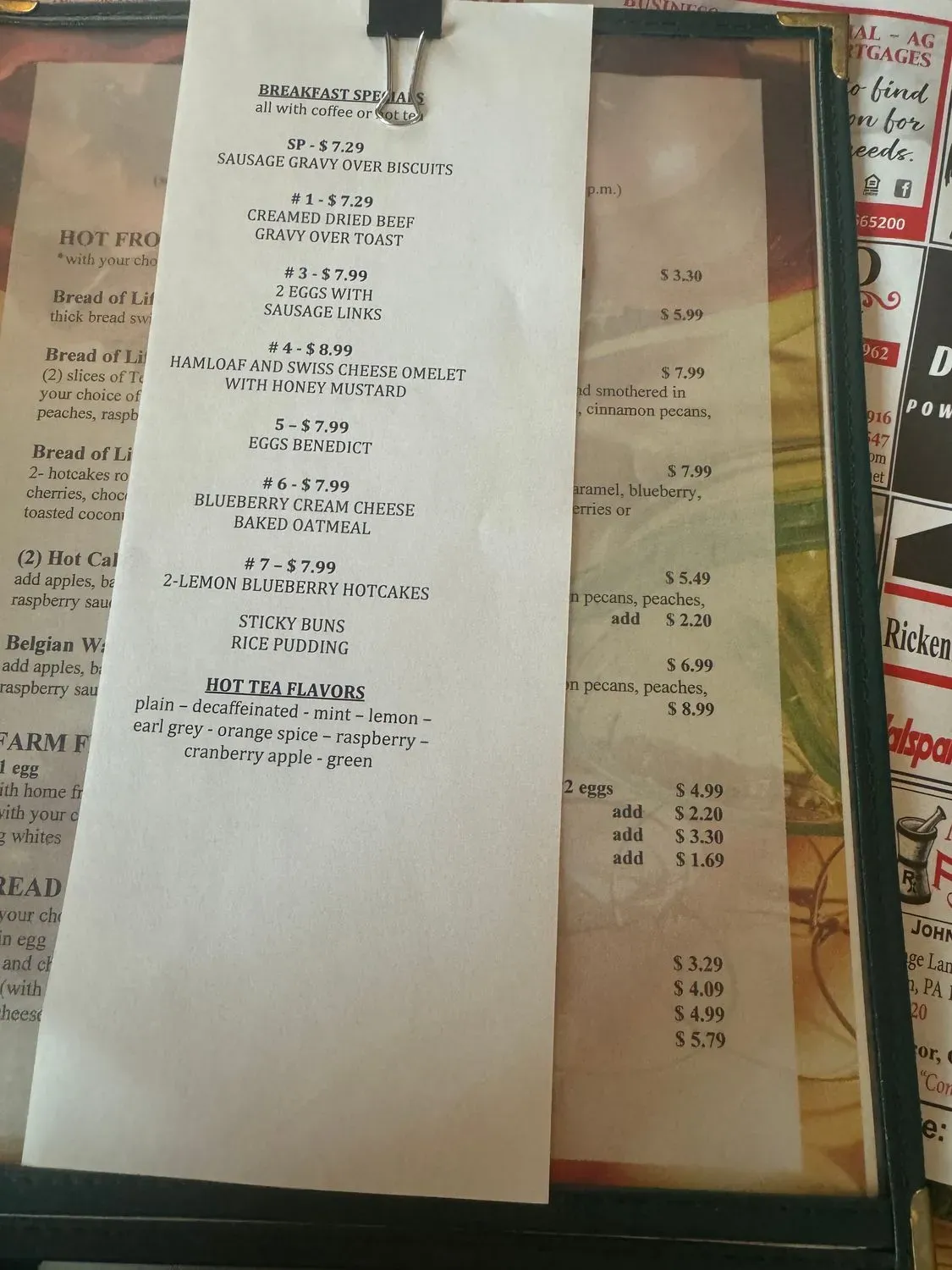 The Bread Of Life Restaurant Menu - Updated November 2025