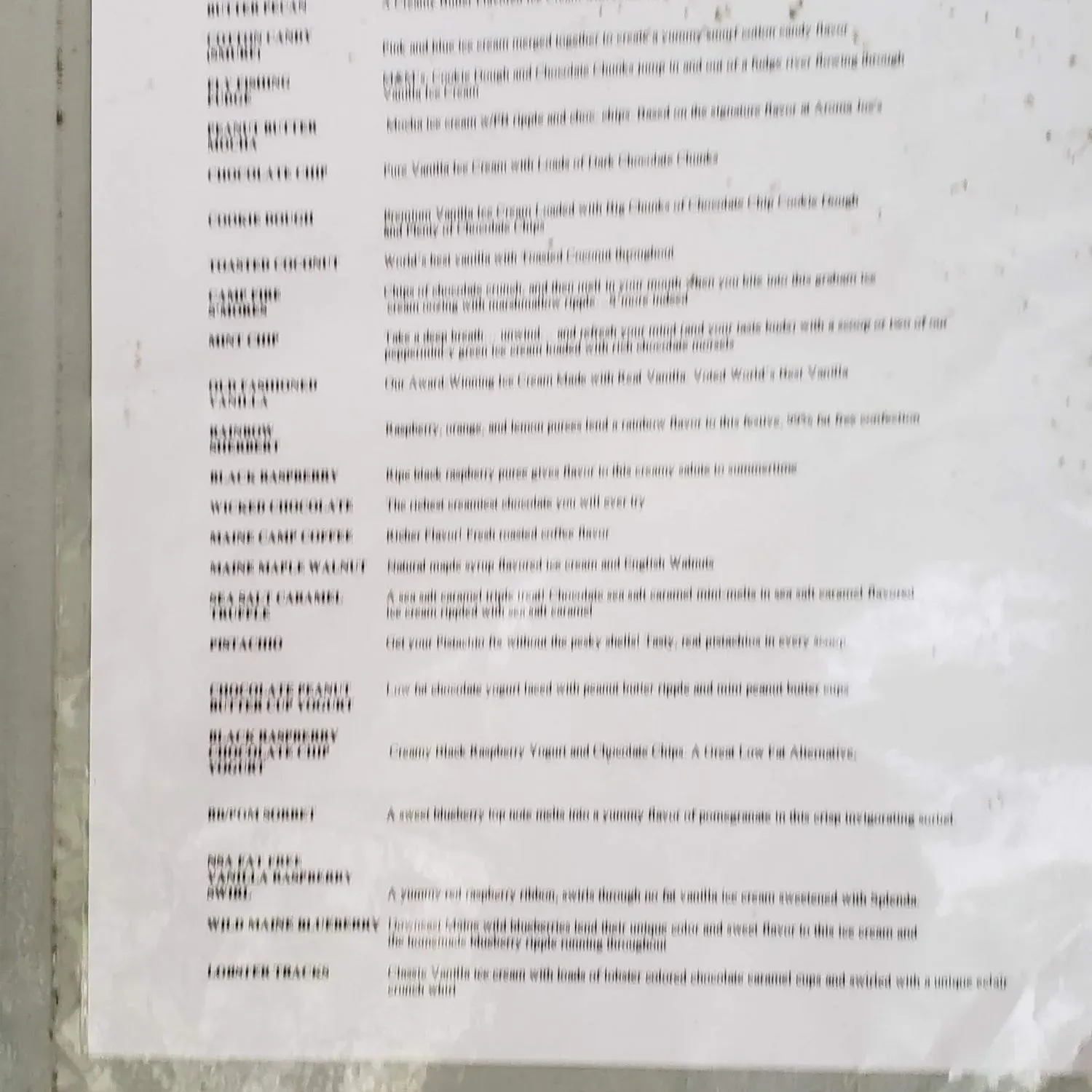 High Tide Take Out Menu - Updated November 2025