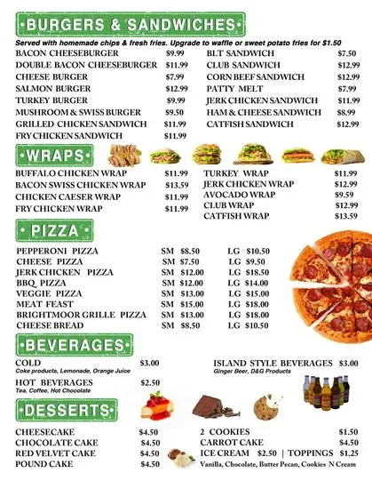 Brightmoor Family Grille Menu | Detroit, MI | Checkle