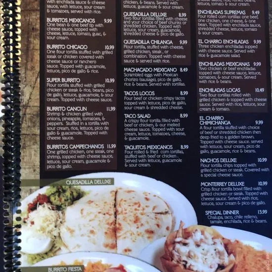 El Charro Mexican Restaurant Menu | Lebanon, MO | Checkle