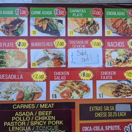 Taqueria Dos Hermanos Menu | Purcell, OK | Checkle