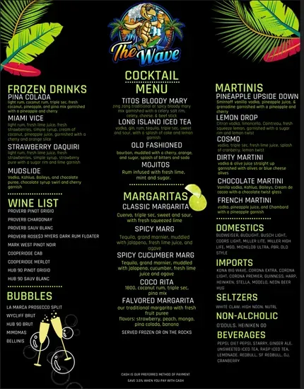 The Wave Menu | Worth, IL | Checkle