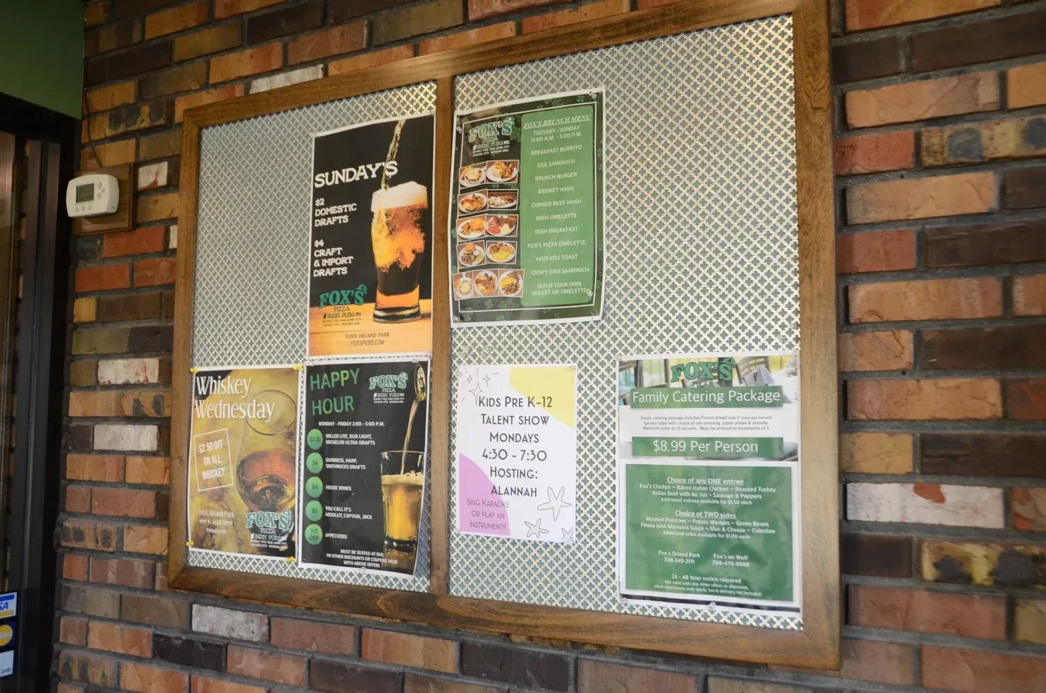Fox's Pizza & Irish Pub Orland Park Menu - Updated November 2025