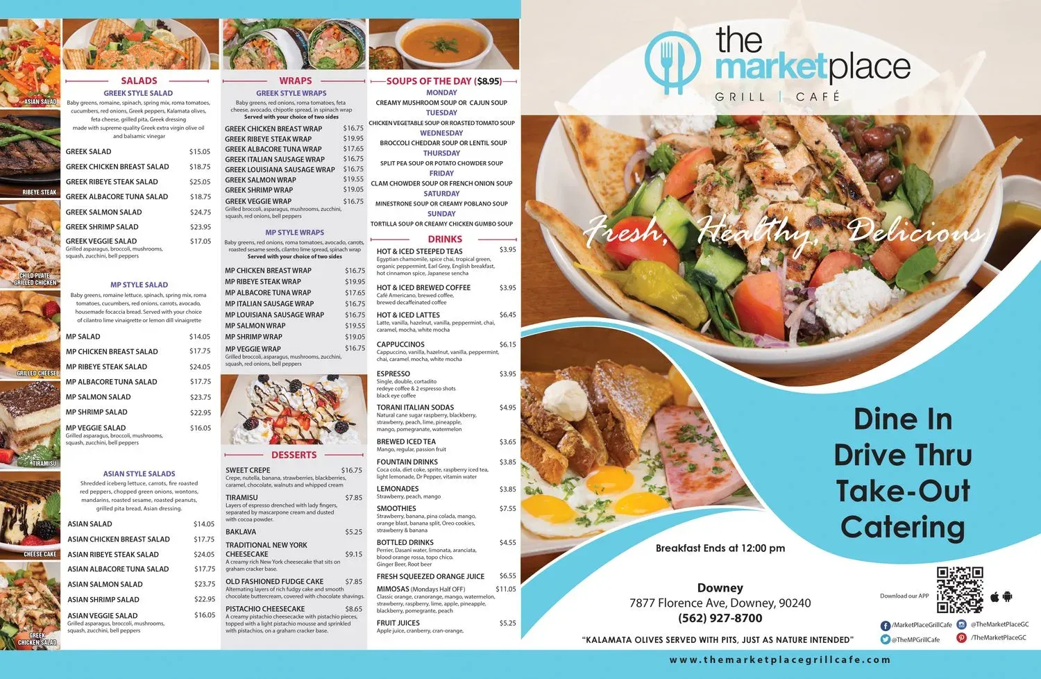 The Market Place Grill | Cafe Downey Menu - Updated November 2025