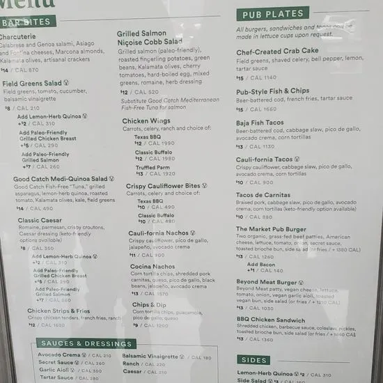 The Eight Bar Menu | Los Angeles, CA | Checkle