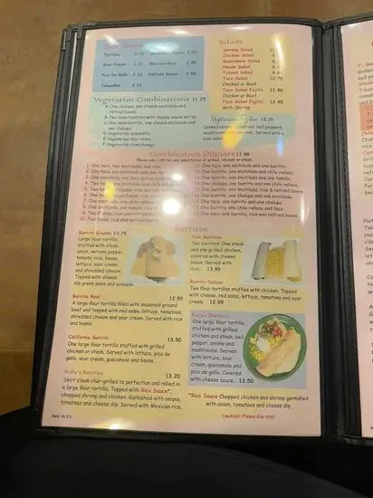 Sofia's Mexican Restaurant Menu | Arab, AL | Checkle