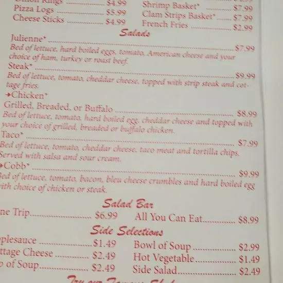 The Little Red Diner Menu | Port Allegany, PA | Checkle