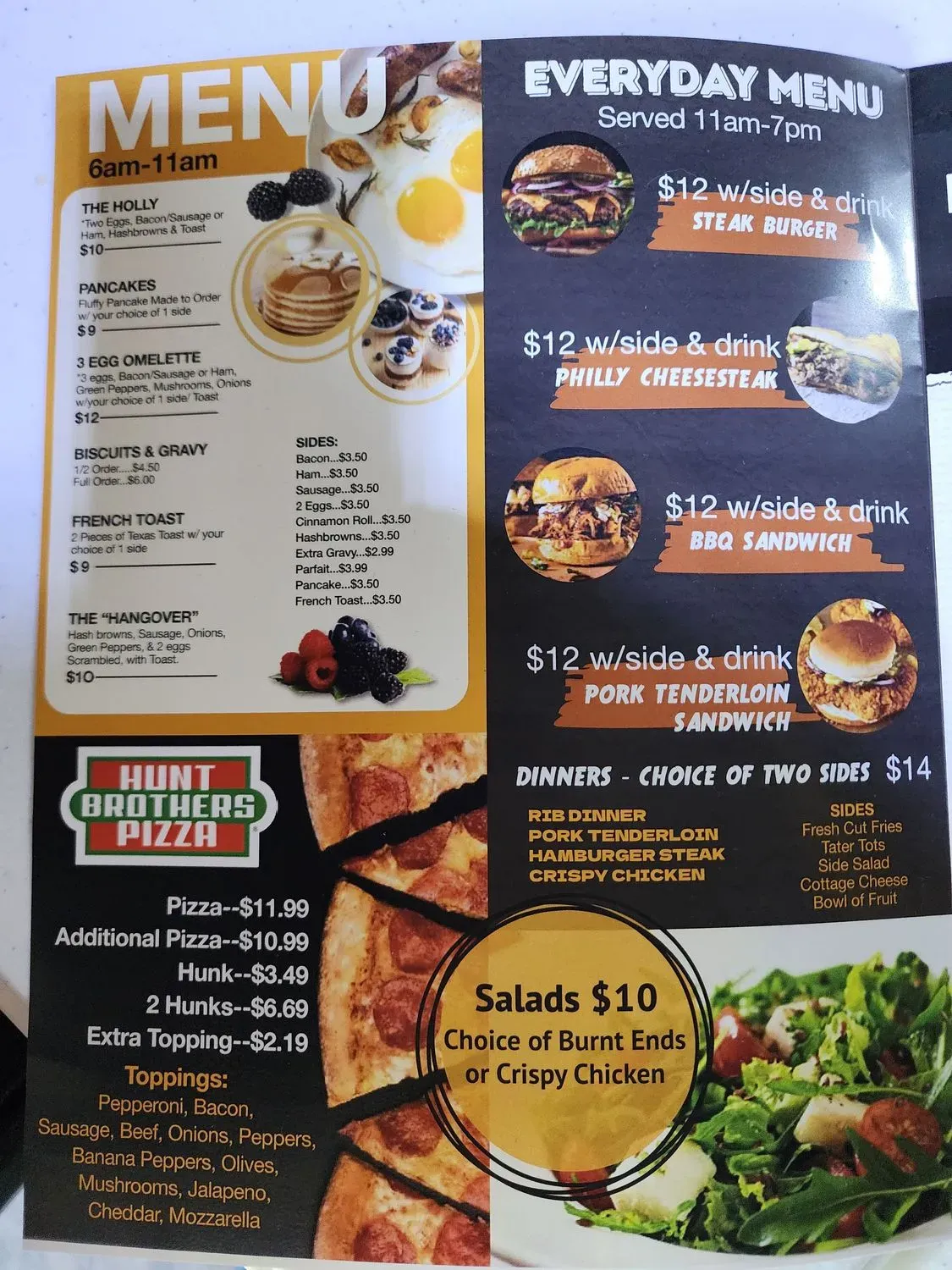Percy’s Place Menu - Updated September 2025