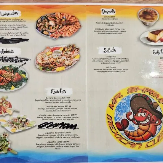 Mr. Shrimp Seafood Restaurant Menu | Carrollton, KY | Checkle