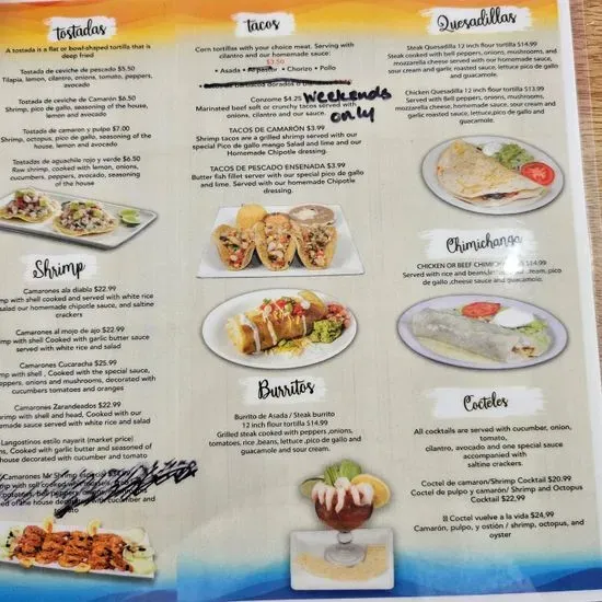 Mr. Shrimp Seafood Restaurant Menu | Carrollton, KY | Checkle