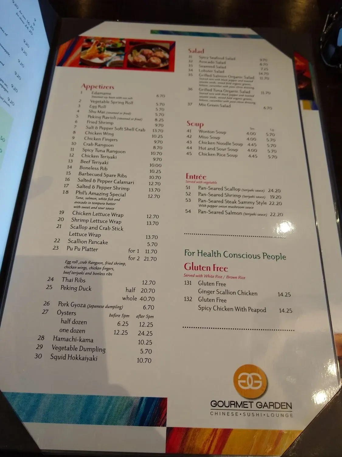 Gourmet Garden Beverly Menu