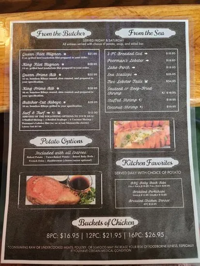 Jung's Nutshell Supper Club Menu | Antigo, WI | Checkle