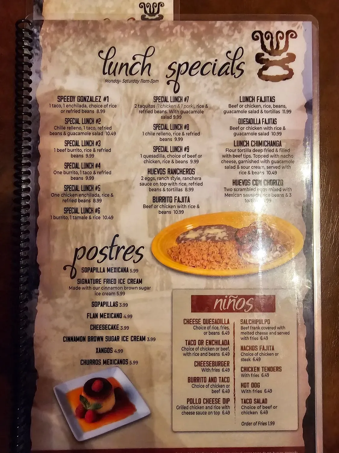 La Fuente Mexican Restaurant Menu - Updated November 2025