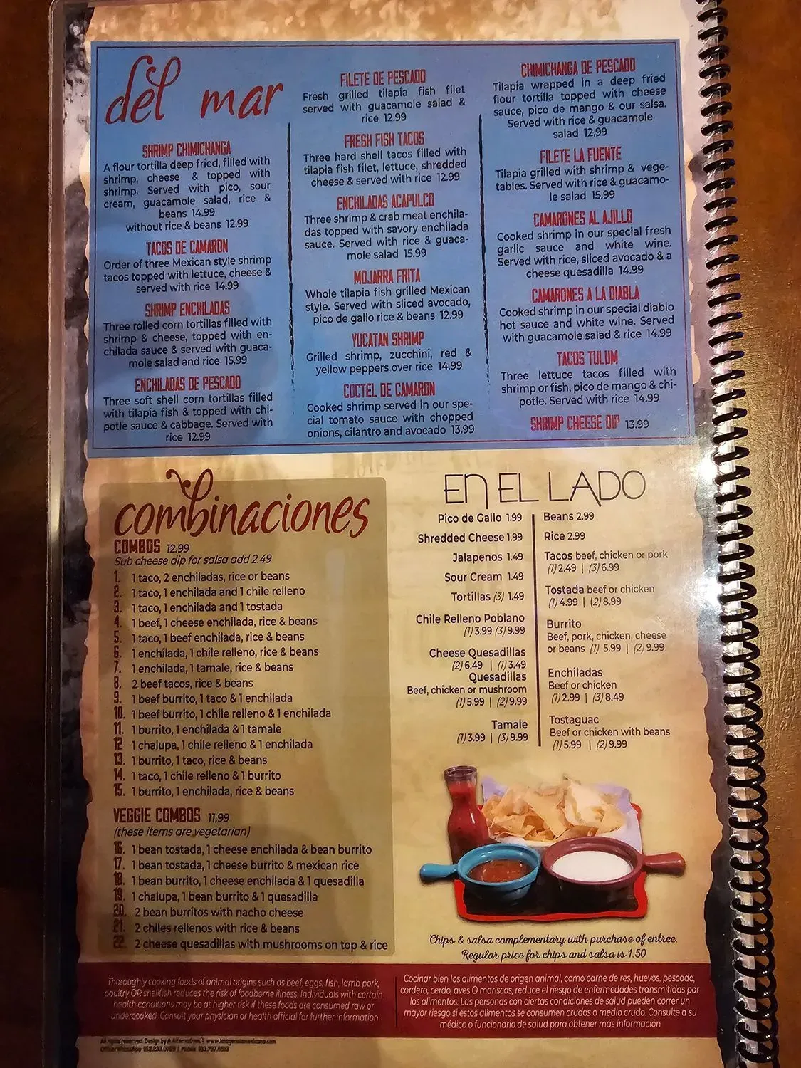 La Fuente Mexican Restaurant Menu - Updated November 2025