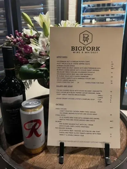 Bigfork Wine & Whiskey Menu | Bigfork, MT | Checkle