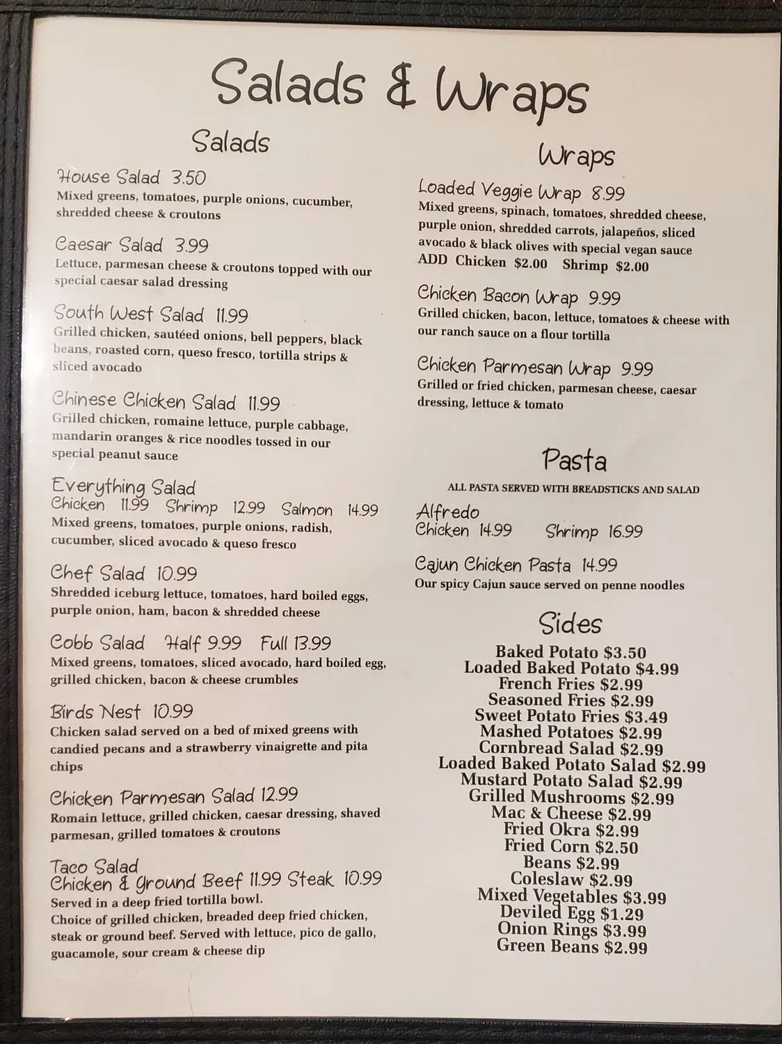 Lady Birds Cafe Menu - Updated November 2025