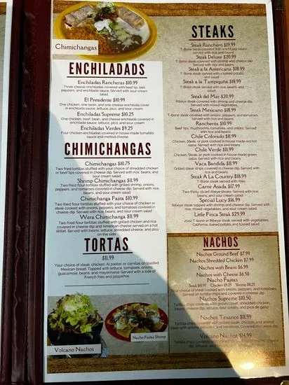 My Little Finca Menu | Clay City, KY | Checkle