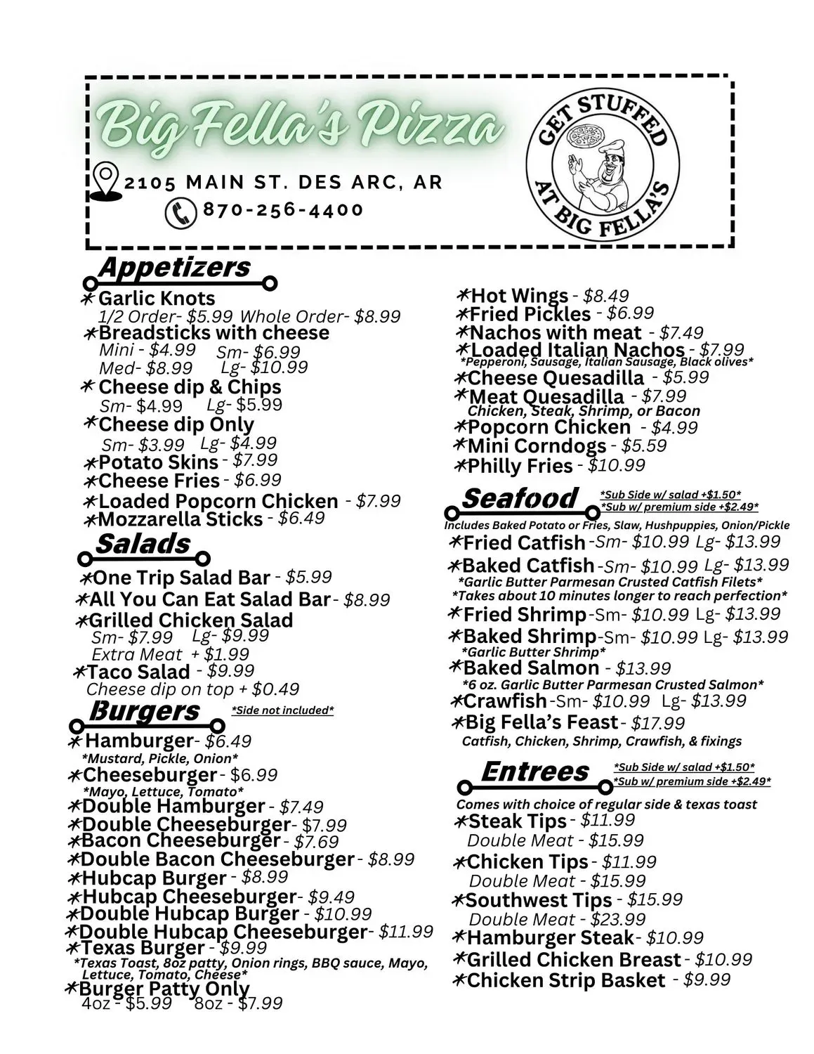 Slicehouse Pizza & Grill Menu - Updated October 2025