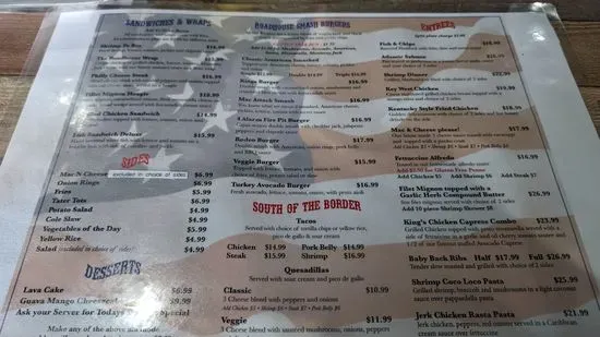 Kings Roadhouse Bar & Grill Menu | Port Charlotte, FL | Checkle