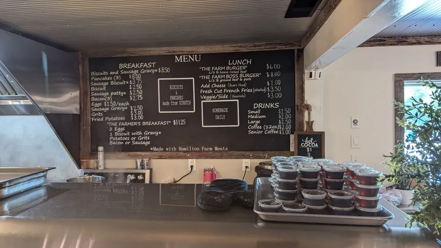 The Farm Kitchen Menu - Updated October 2025