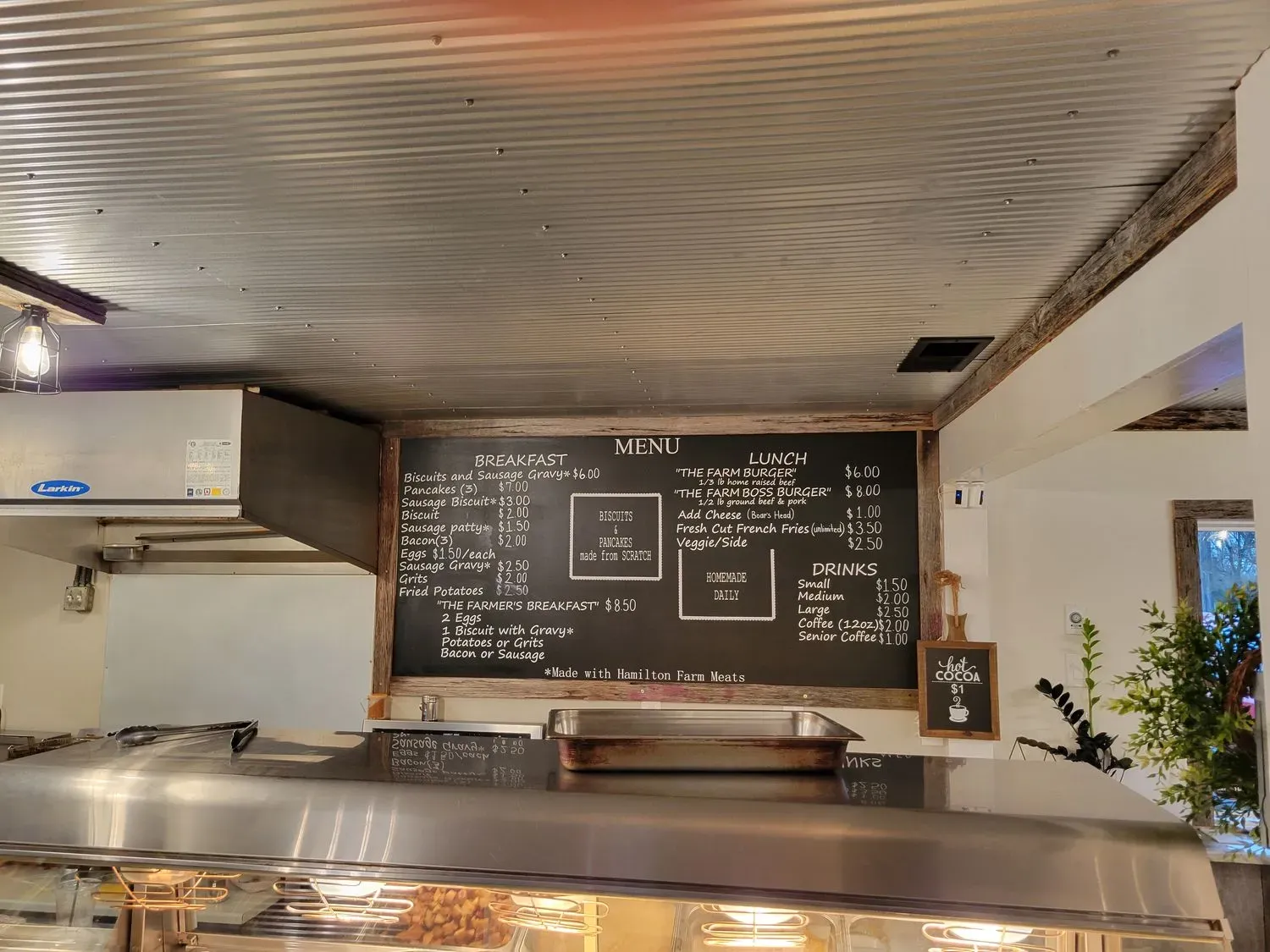 The Farm Kitchen Menu - Updated October 2025