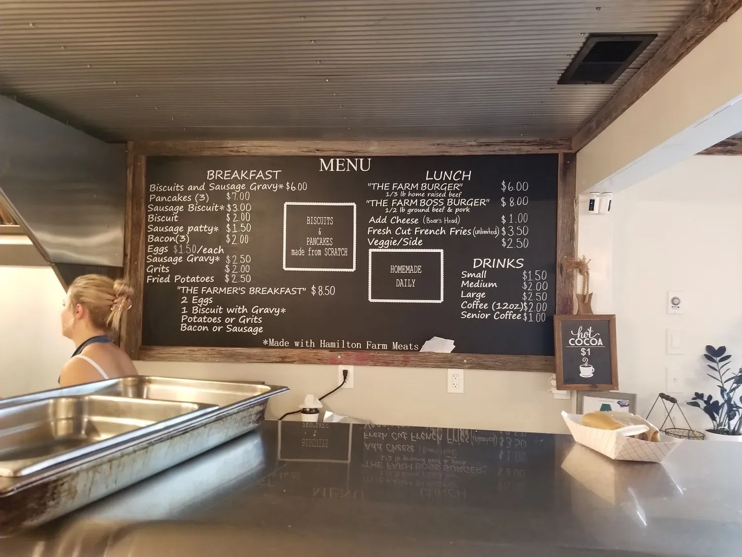 The Farm Kitchen Menu - Updated October 2025