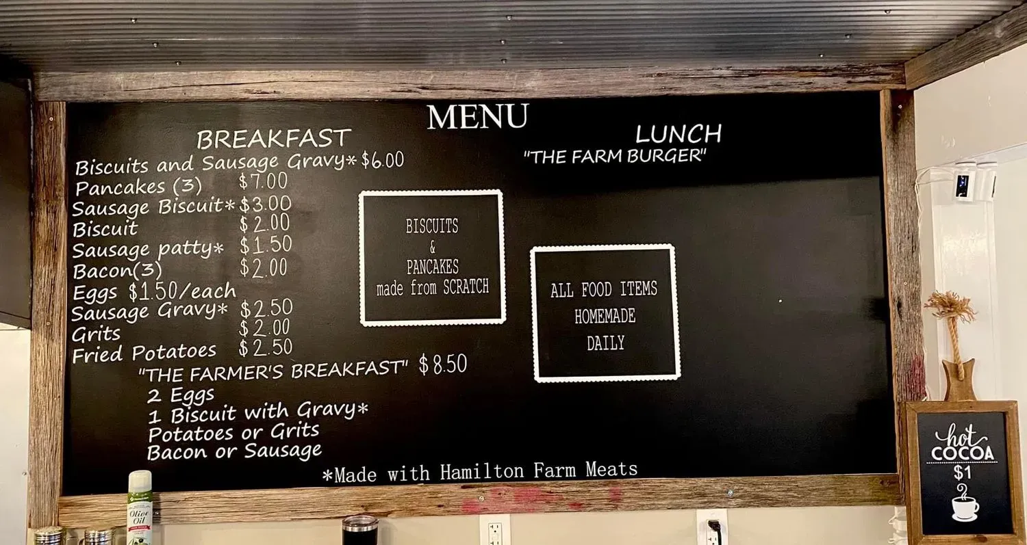 The Farm Kitchen Menu - Updated October 2025