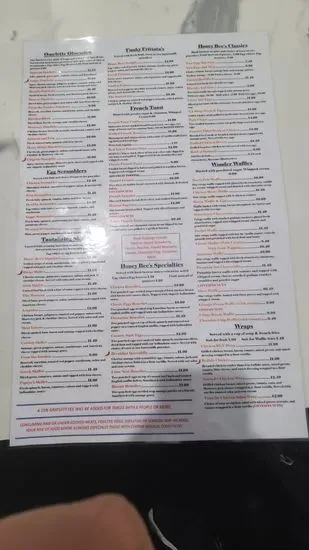 Honey Bee Pancake House Menu | St John, IN | Checkle