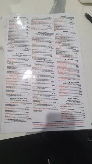 Honey Bee Pancake House Menu | St John, IN | Checkle